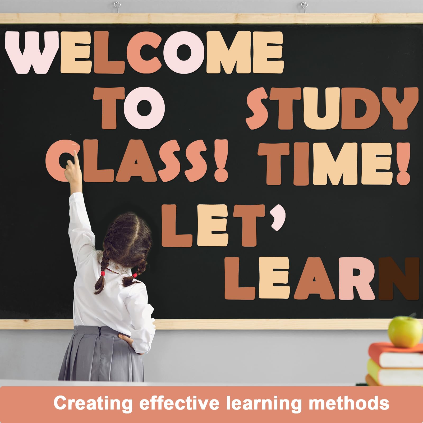 Snapklik.com : 150 PCS Large 6" Bulletin Board Letters Set,Boho Color ...