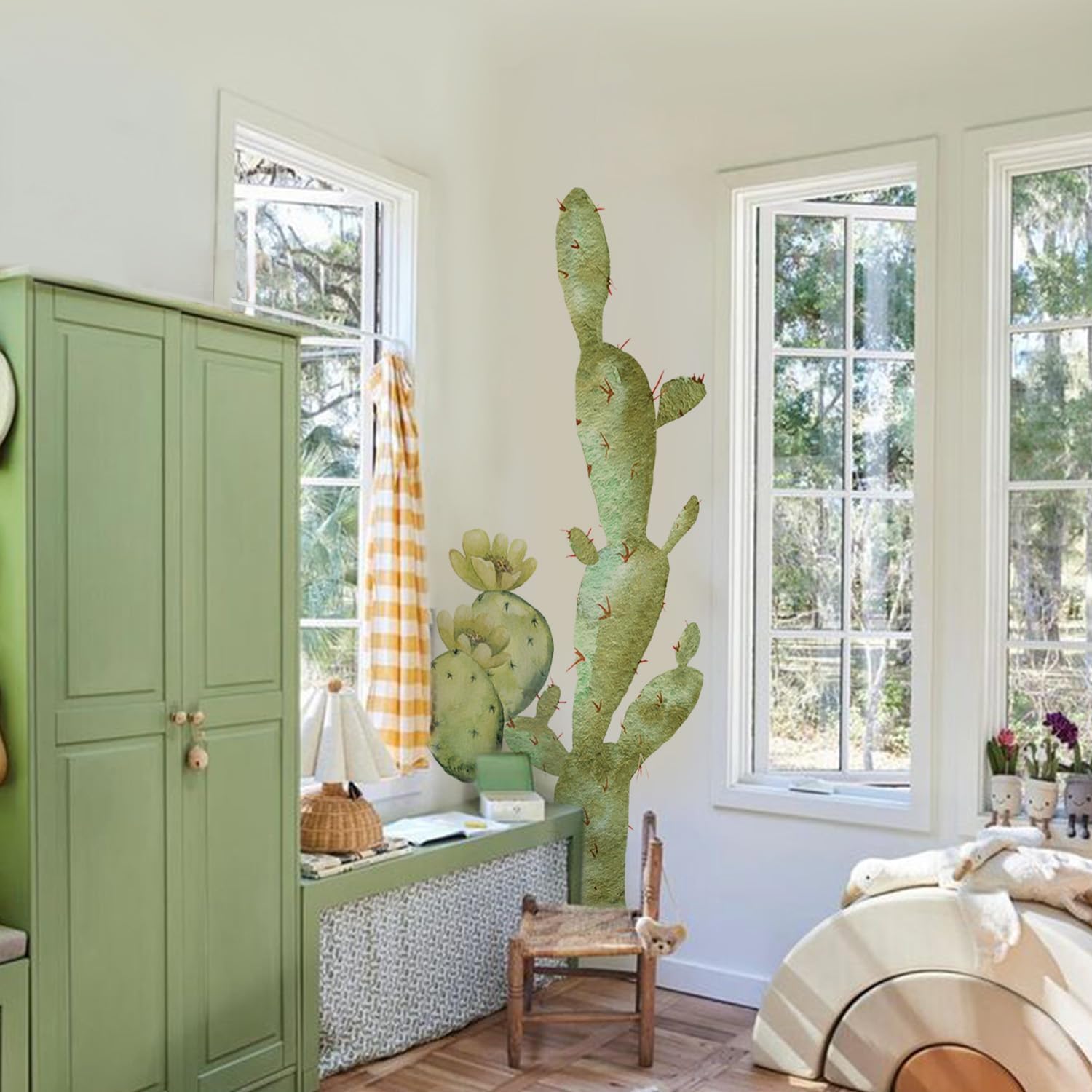 Amazon.com: astrkiz Original Hand Drawn Cactus Wall Decals Peel and ...