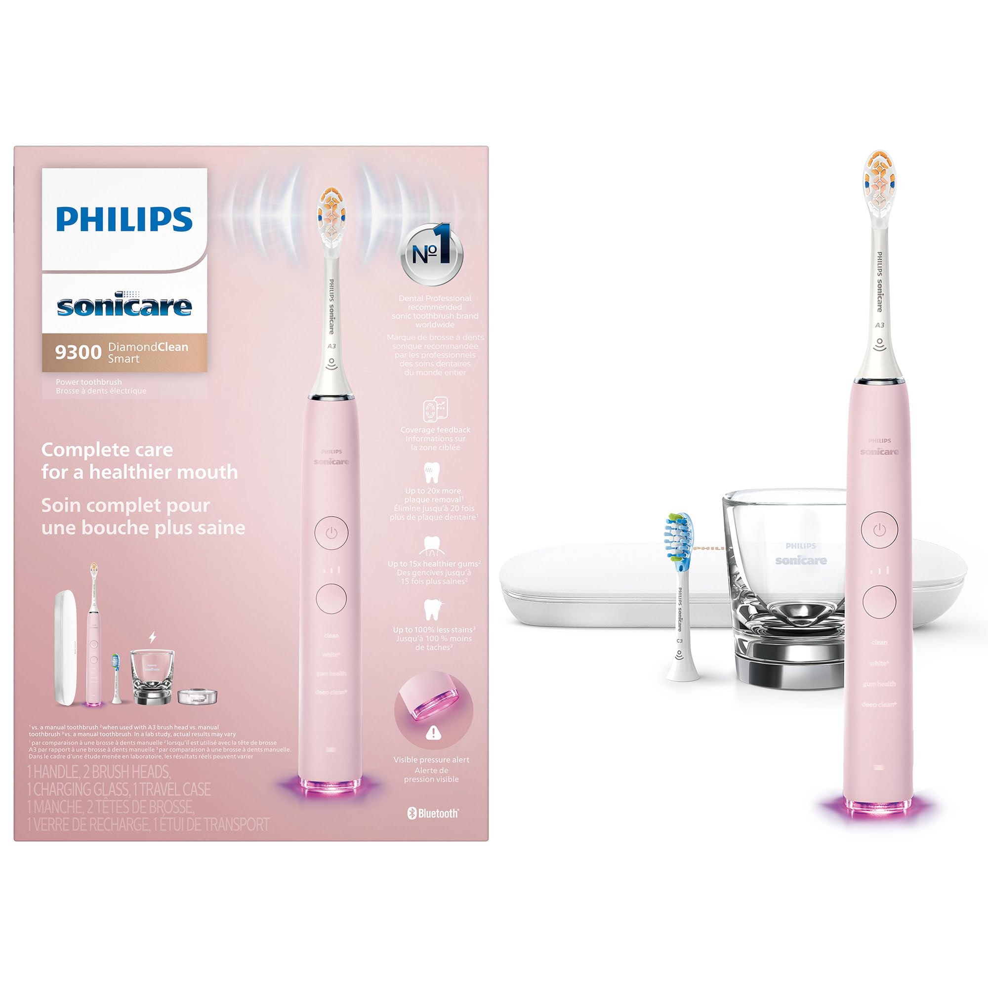 Philips Sonicare DiamondClean Smart 9300 Electric Toothbrush, Sonic ...
