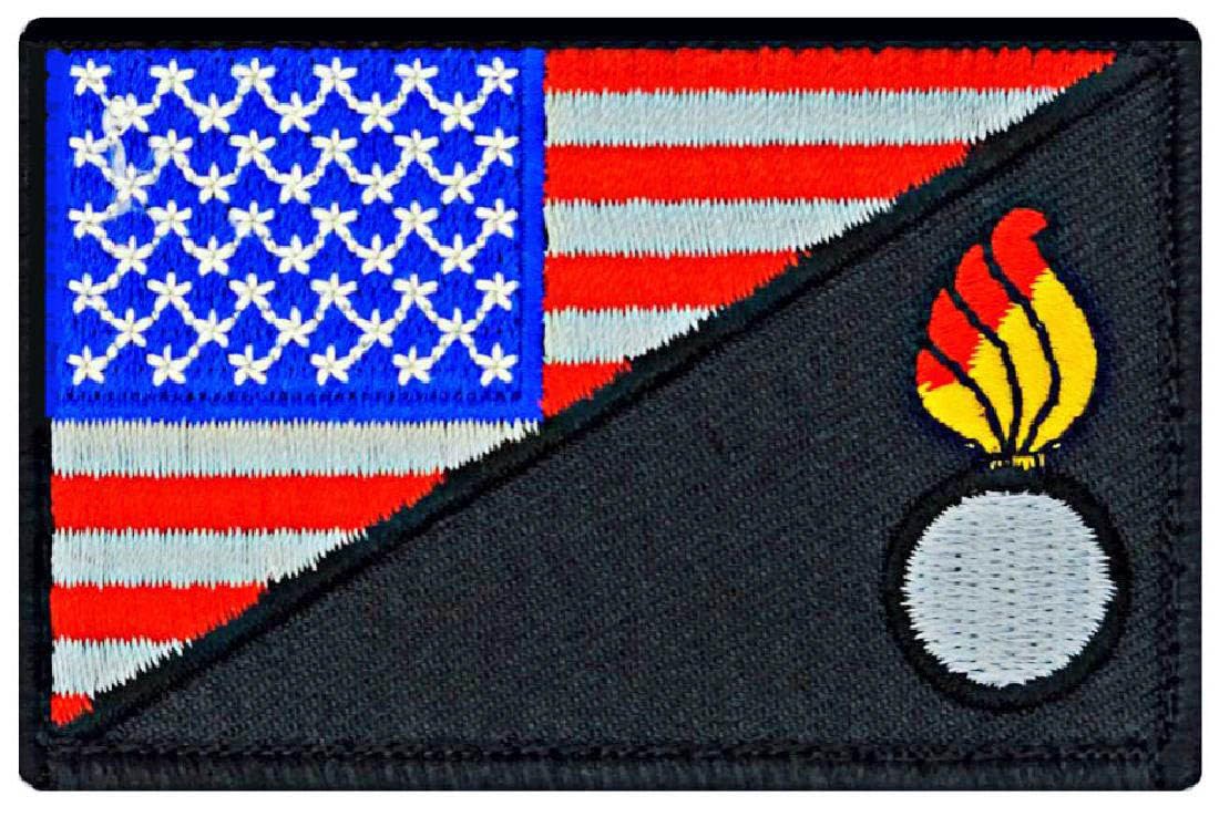Amazon.com: Army Ordnance Corps USA Flag Patch - 3 x 2 Inch Hook ...