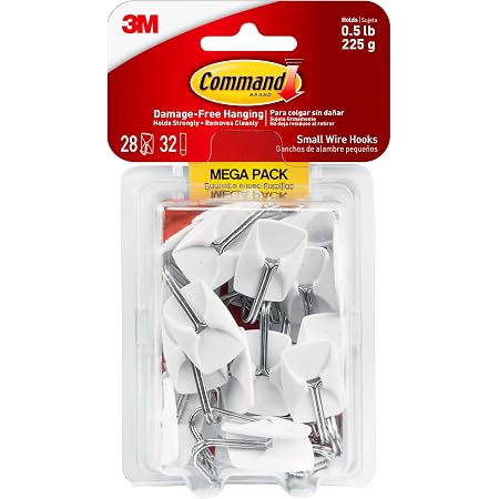 Amazon.com: Command Small Wire Toggle Hooks, Damage Free Hanging Wall ...