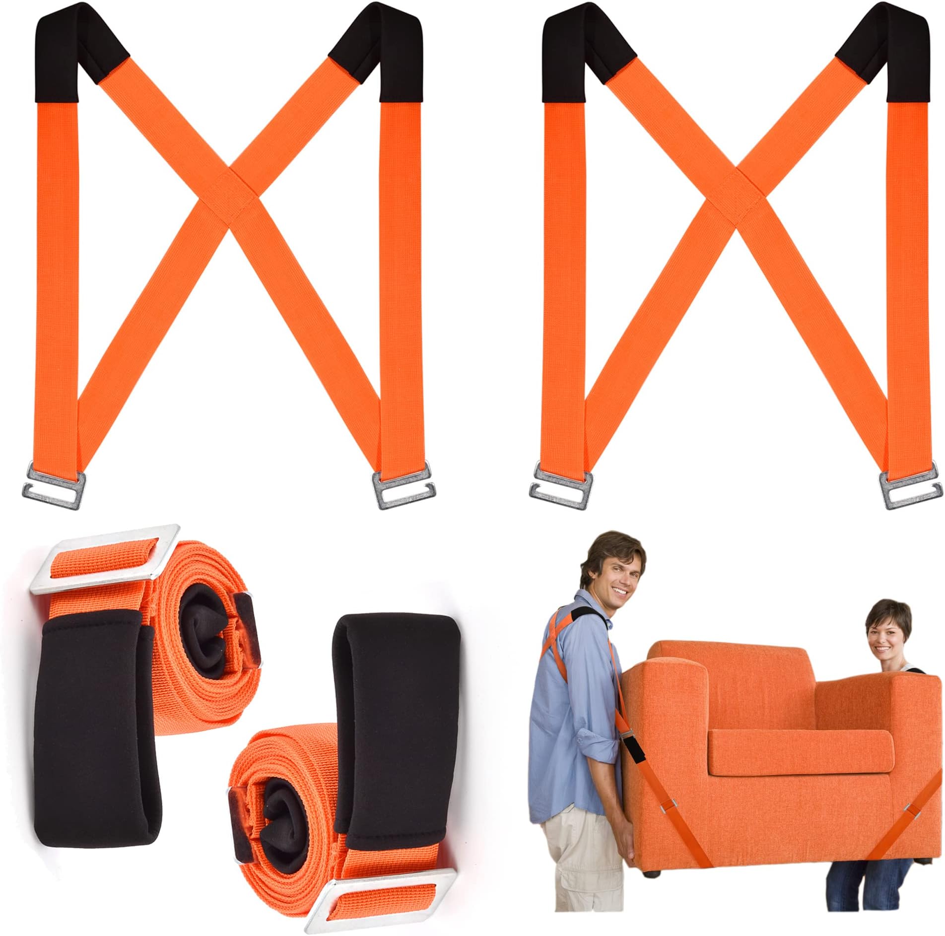 Amazon.com: Furniture Moving Straps, 2-Person Lifting and Moving System ...