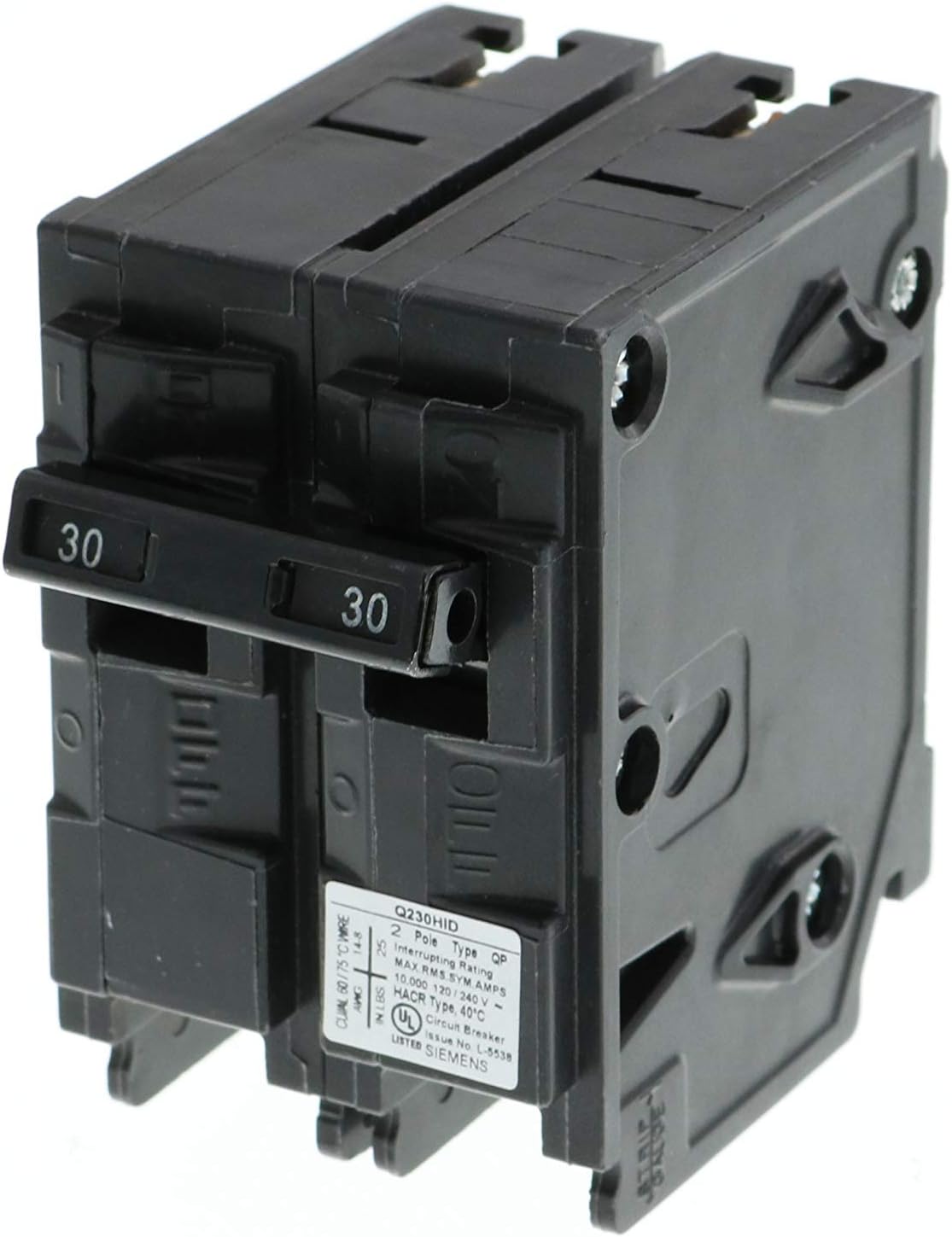 SIEMENS Q23050CT2 30 One 50-Amp Double Pole Circuit Breaker, As Shown ...
