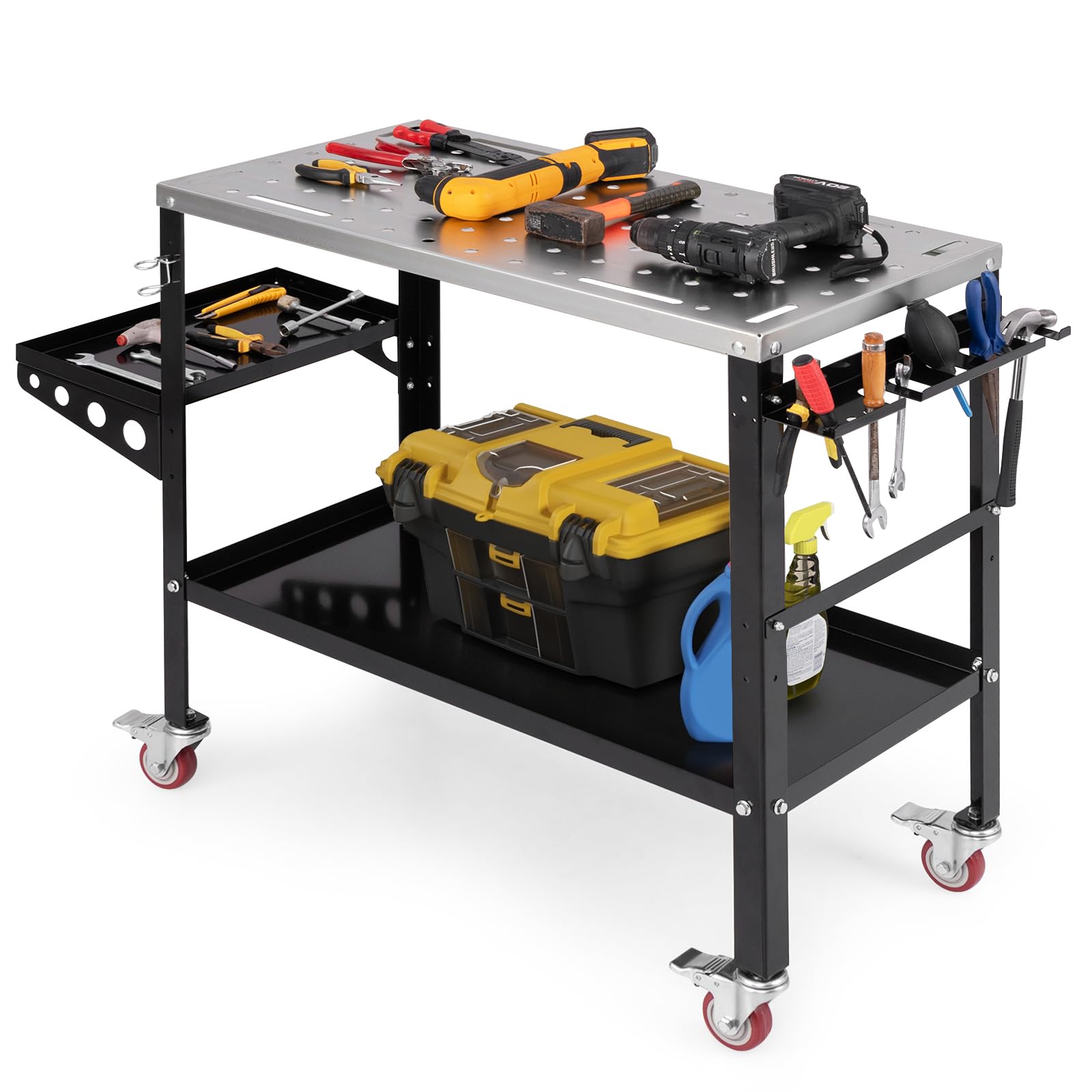 Toolsempire Welding Table, 1200 lbs Load Capacity Welding Workbench ...