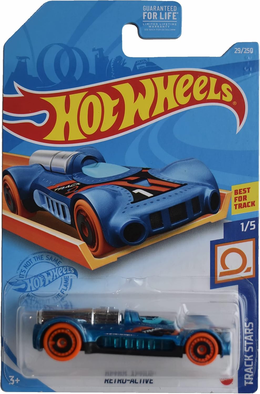 Amazon.com: Hot Wheels Retro Active, Track Stars 1/5 [Blue] 29/250 ...
