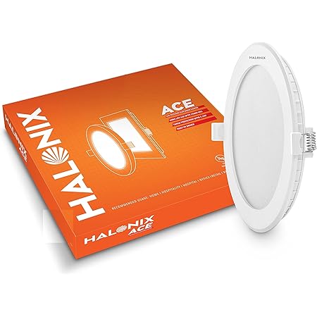 Buy Halonix 12W ACE 3000K Yellow Light Round led Recess downlighter ...