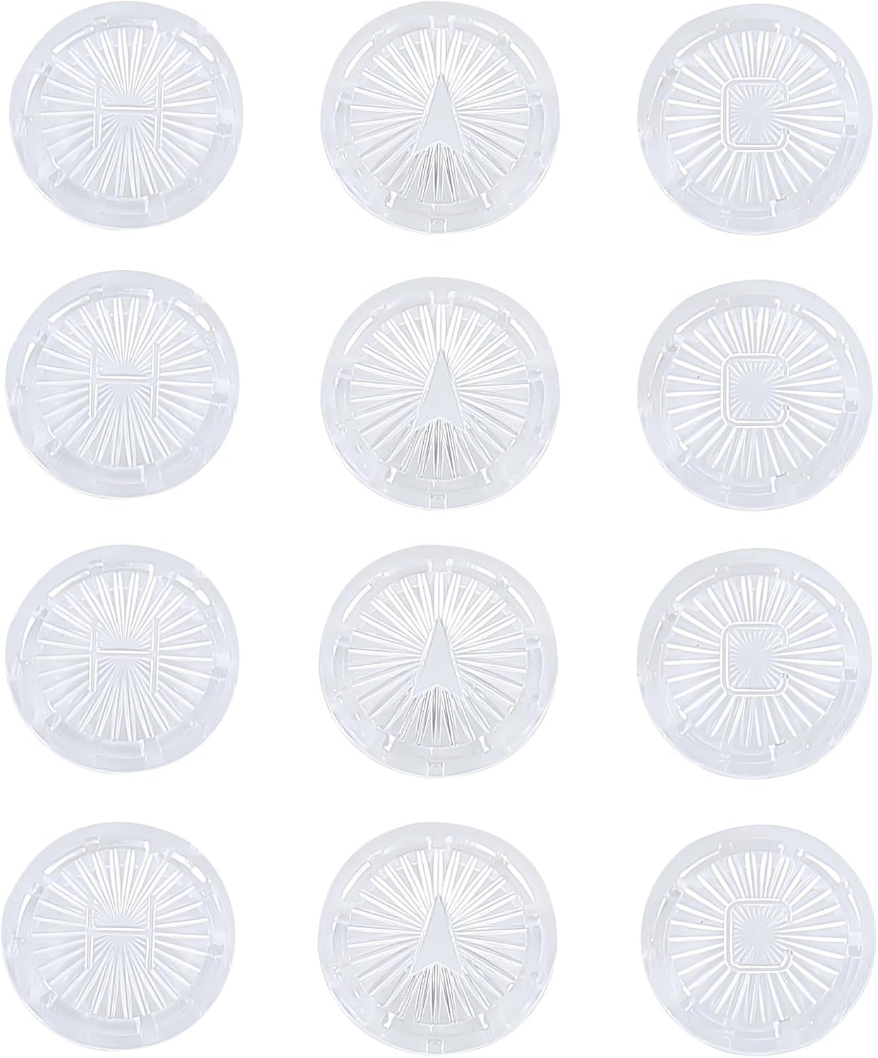 4 Pack Clear Acrylic Faucet Index Buttons, Compatible with Gerber 94 ...