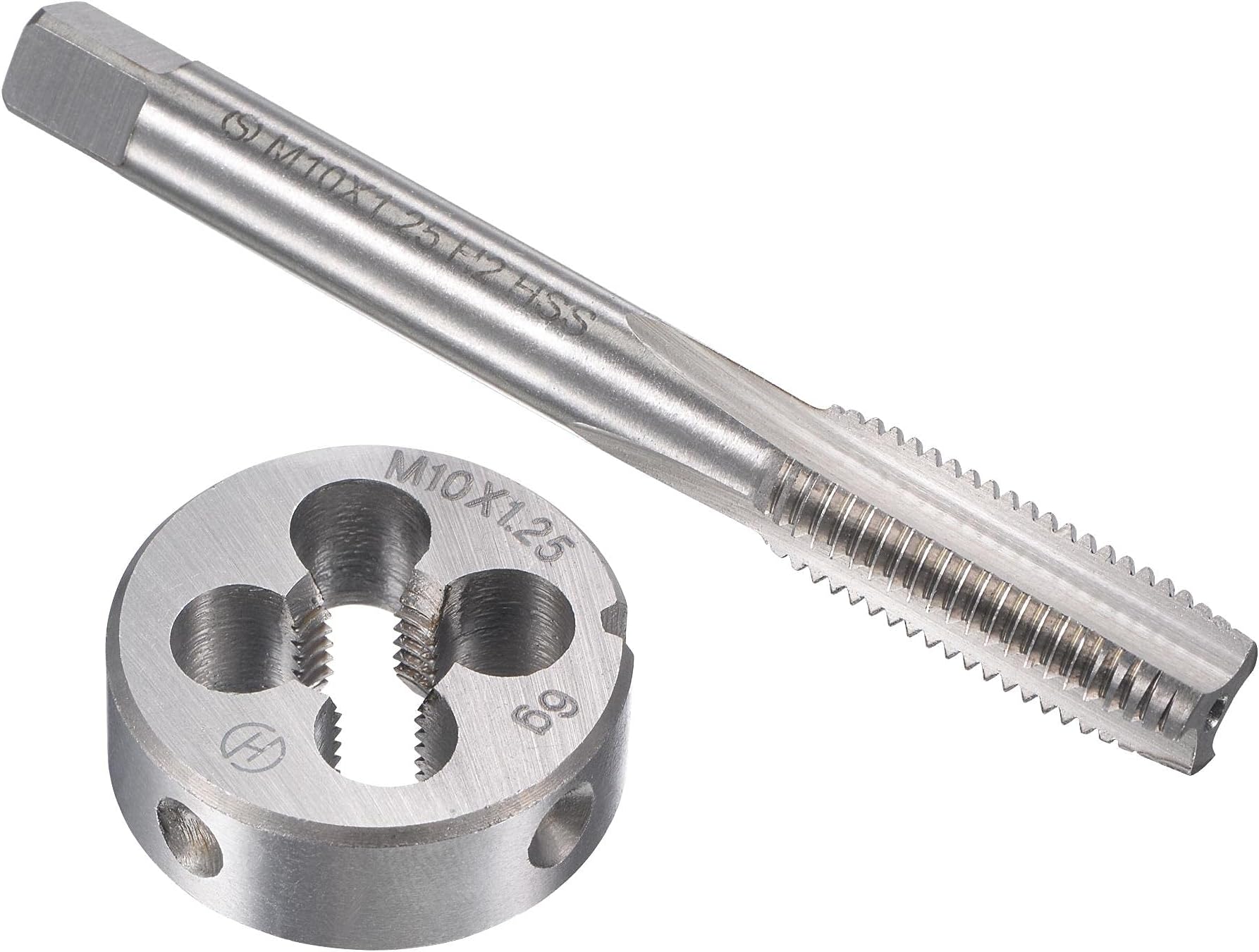 sourcing map M14 x 1.25mm Metric Tap and Die Set, Machine Thread Screw ...