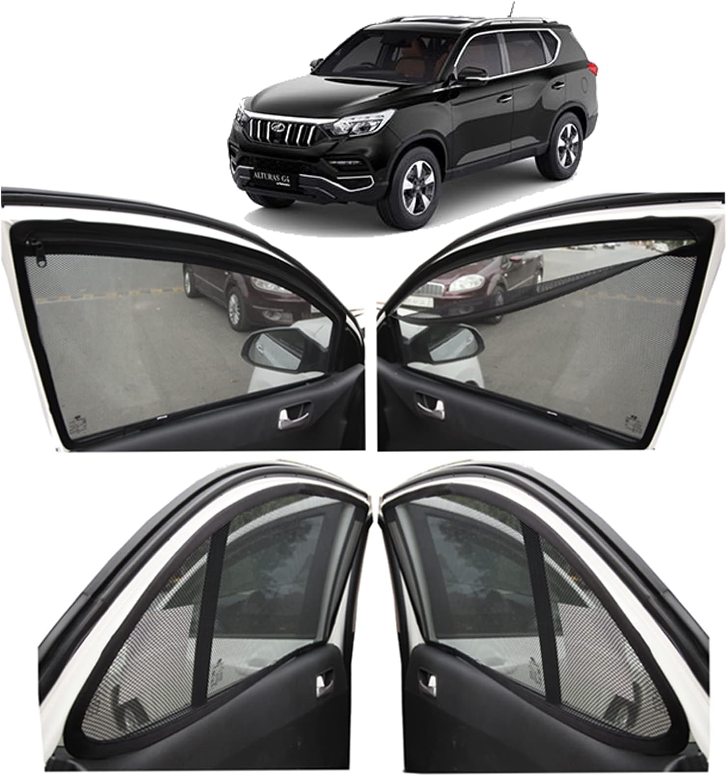 AUTOFACT Magnetic Window Sun Shades for Mahindra XUV 700 -Set of 6 ...