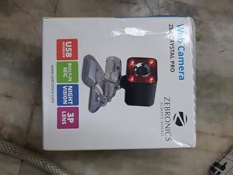 Zebronics Zeb-Crystal Pro Web Camera with USB Powered,3P Lens,Night ...