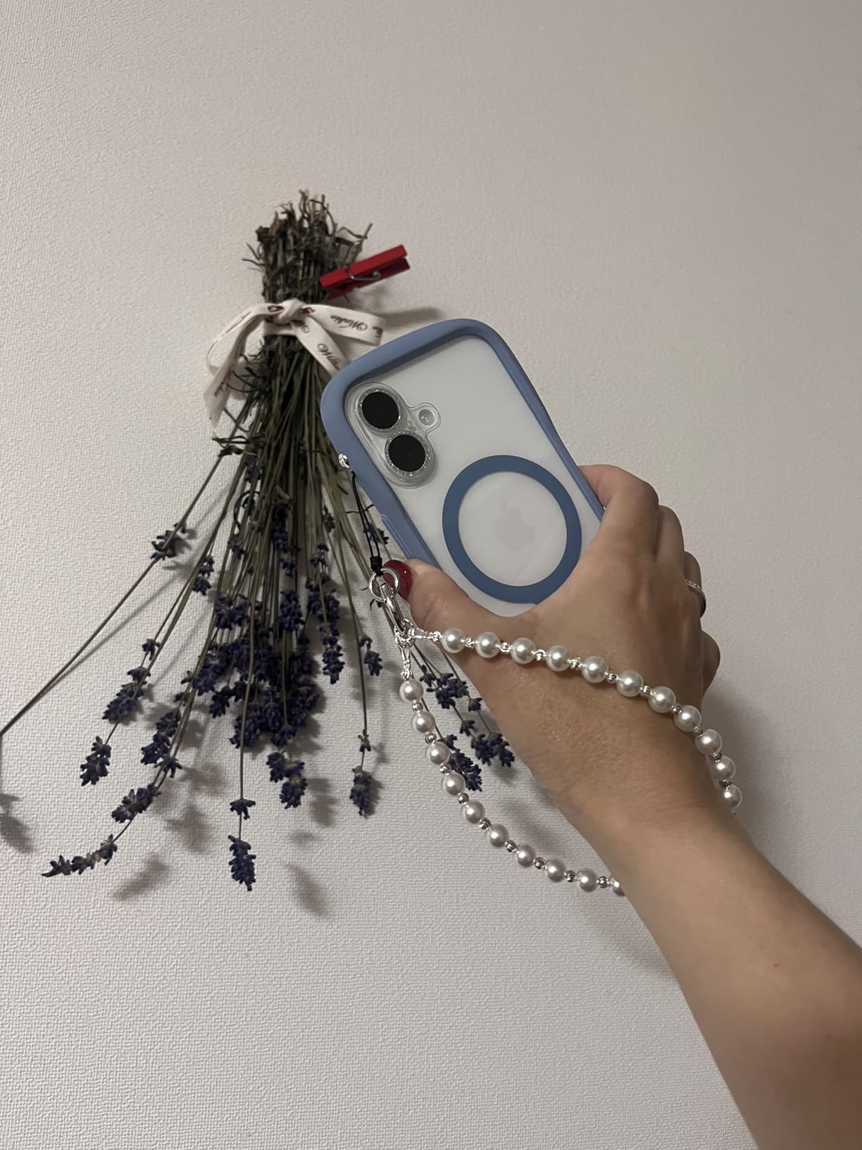 Amazon.co.jp: [SURPHY] スマホストラップ手首 ハンドストラップ 携帯ストラップ パールストラップ リストストラップ パールチェーン iPhoneストラップ リングス ...