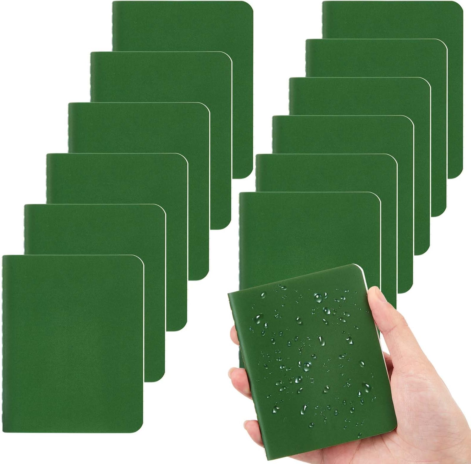Amazon.com : Qeeenar 12 Pcs Waterproof Pocket Notebook 3.2" x 4" Field ...