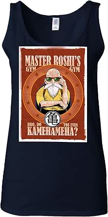 Master Roshi Muten Gym 武天老師 D Ball Novelty Navy Women Vest Tank Top-L ...
