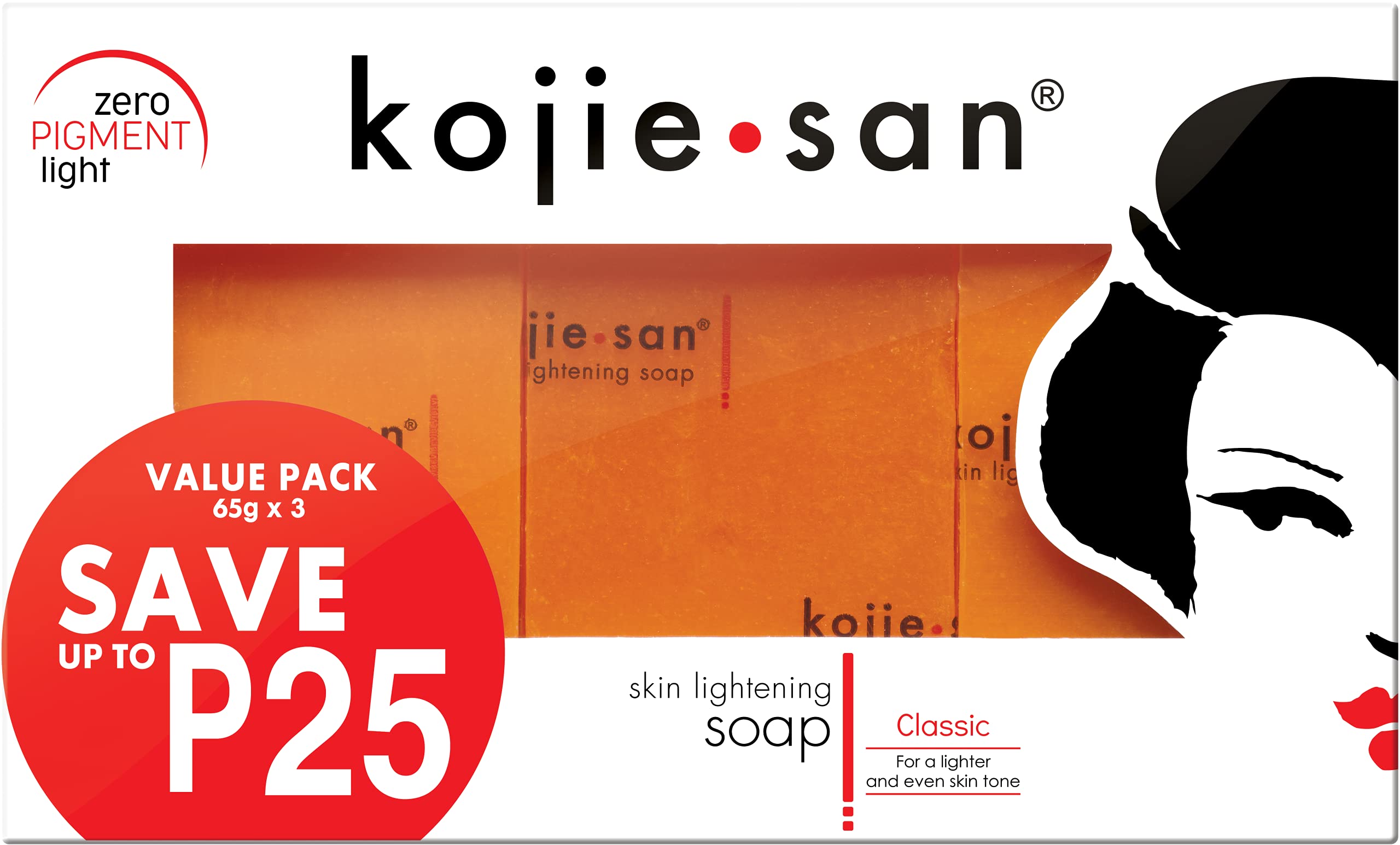 Buy 3 x 65G Genuine Kojie San Skin Lightning Soap. Online at desertcart ...