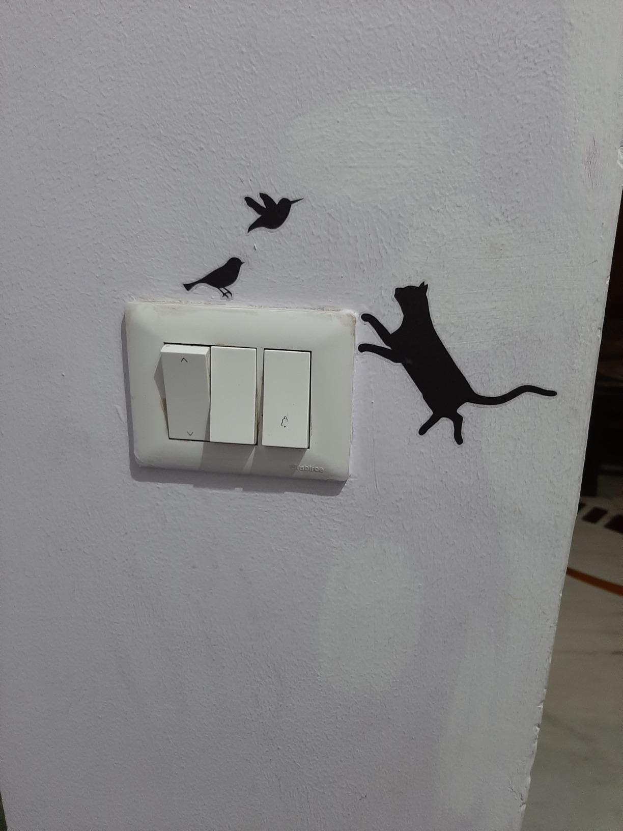 Buy Asmi Collections Wall Stickers for Light Switches - Set of 4 Online ...