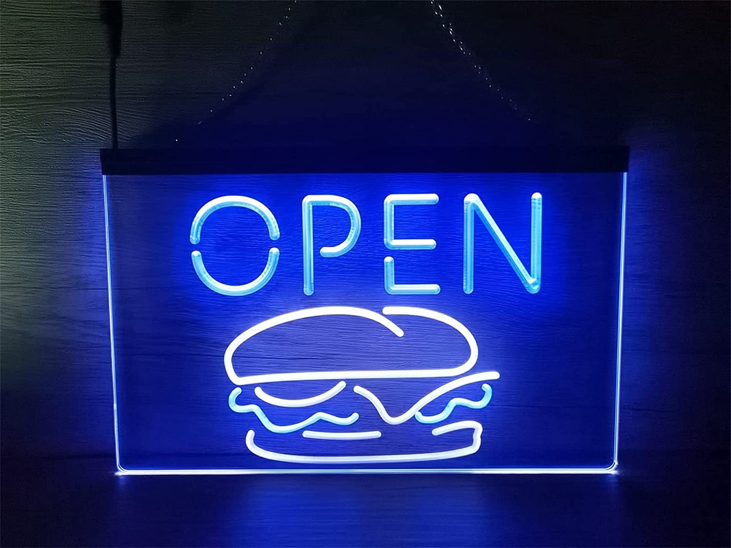 Neon Blue Burger