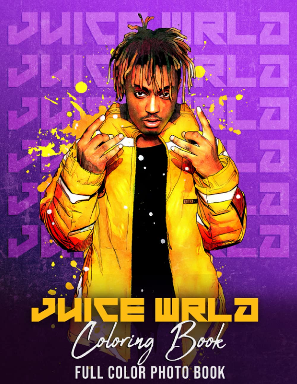 Buy Juice Wrld Coloring book: Rapper Singer Coloring Book 8.5 X 11" 20 ...