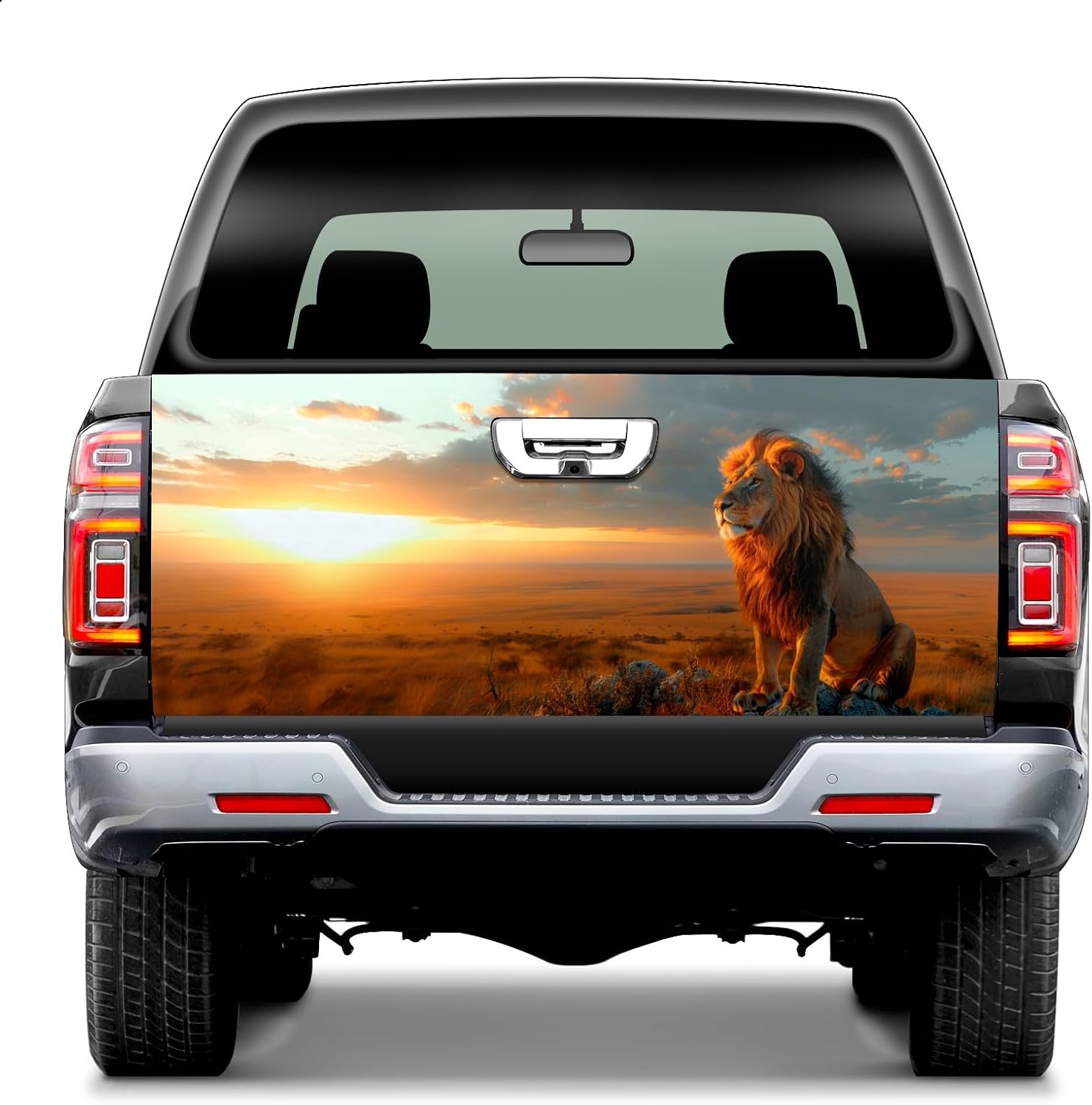 Truck Tailgate Stickers Decals Lion Dry Forest Land Pickup Tailgates ...