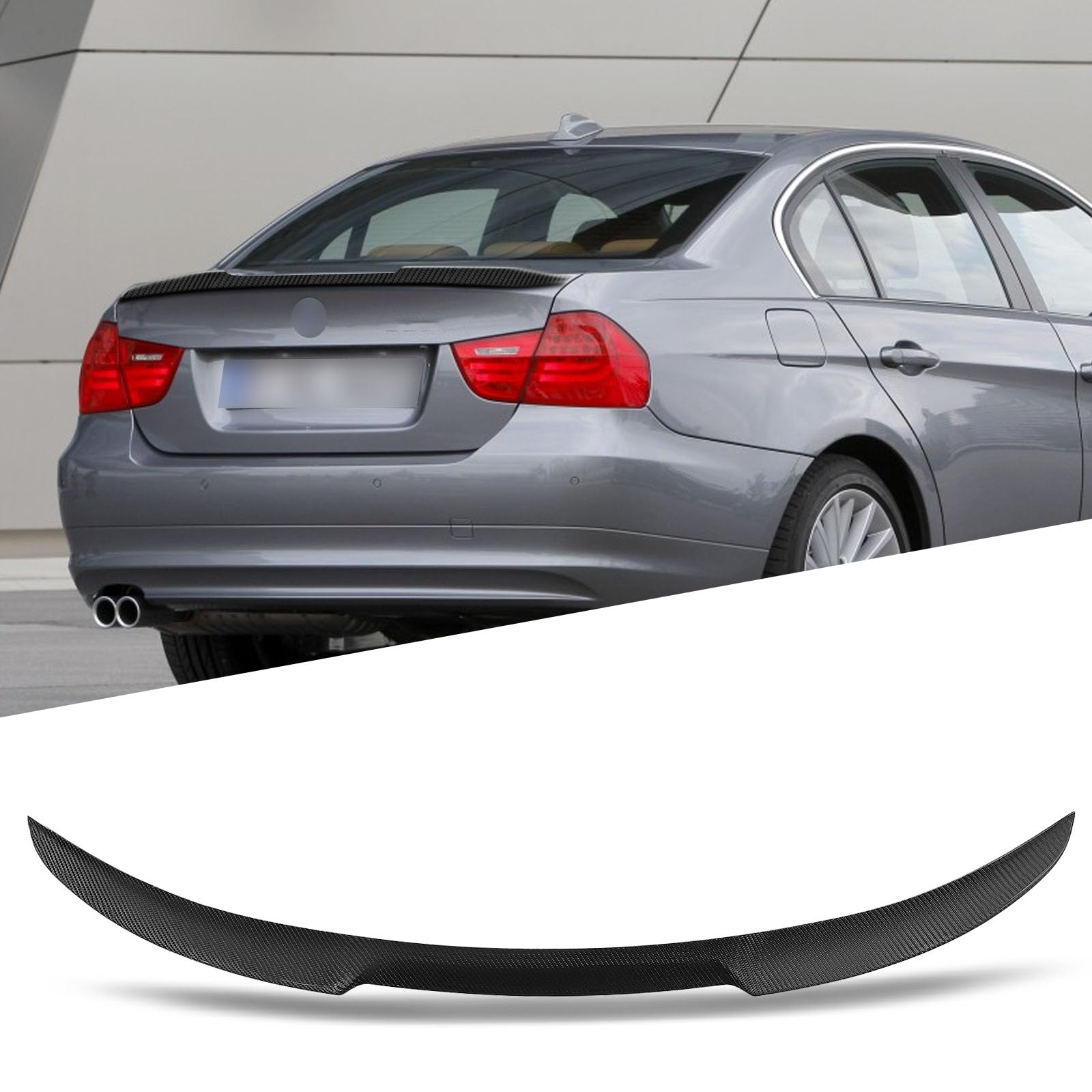 Amazon.com: SCITOO Spoiler Wing Fits for 2005-2012 for BMW E90 3 Series ...