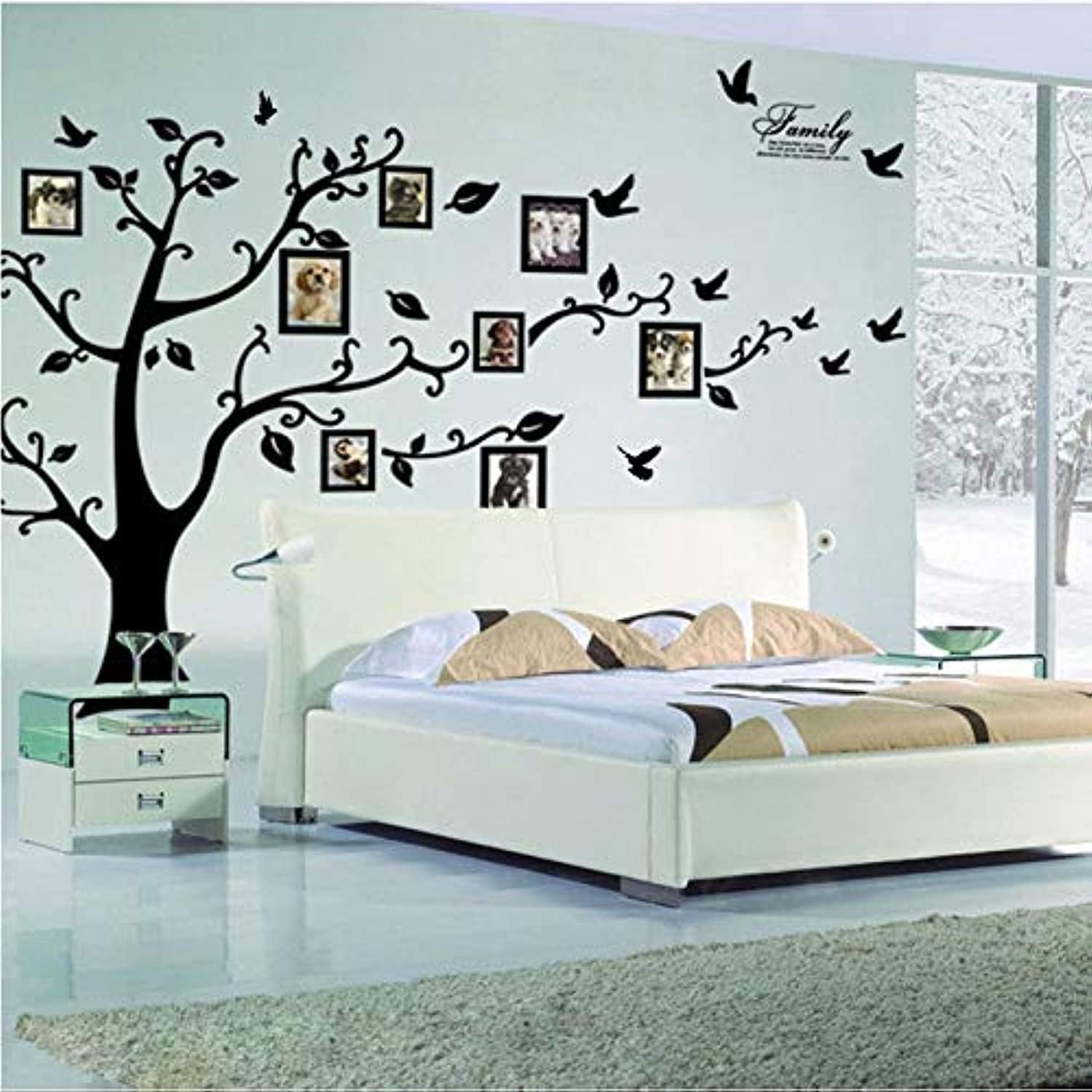 Alicemall Stickers Muraux Autocollants Amovibles en Acrylique 3D Arbre ...