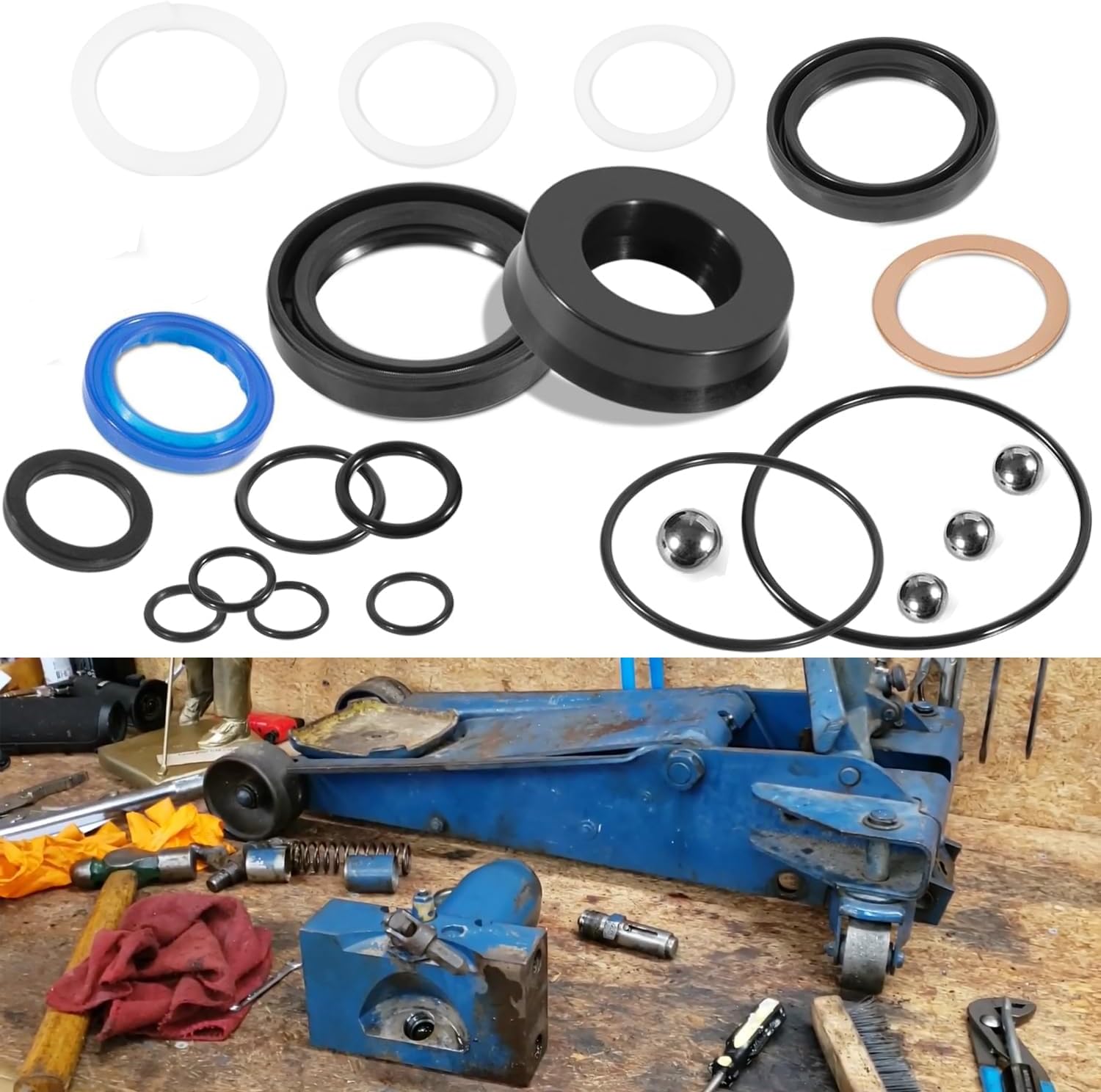 Amazon.com: Replacement for 328.12002, 328.12001 Floor Jack Seal Kit 1. ...