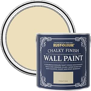 Rust-Oleum Cream Matt Emulsion Wall Paint - Clotted Cream 2.5L : Amazon ...