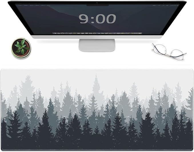 Amazon.com: Galdas Gaming Mouse Mat Forest Background Pattern XXL XL ...