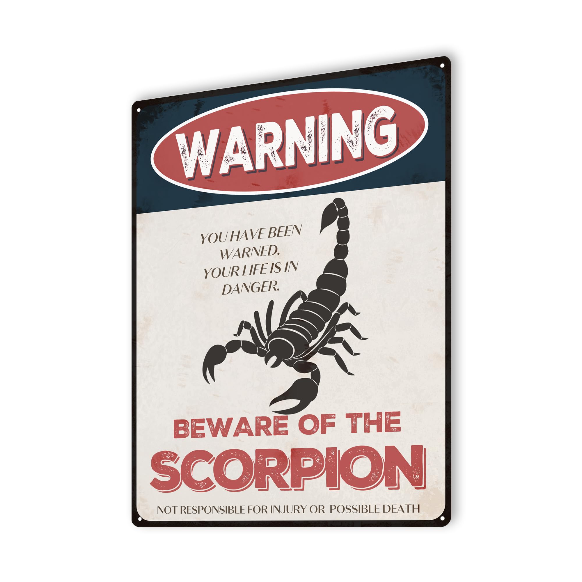 Amazon.com : Beware of Scorpion Sign 12x16 inch Animal Metal Signs for ...