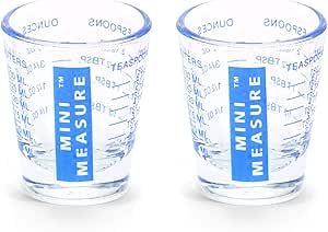 Kolder Mini Measure Heavy Glass, 20-Incremental Measurements Multi ...