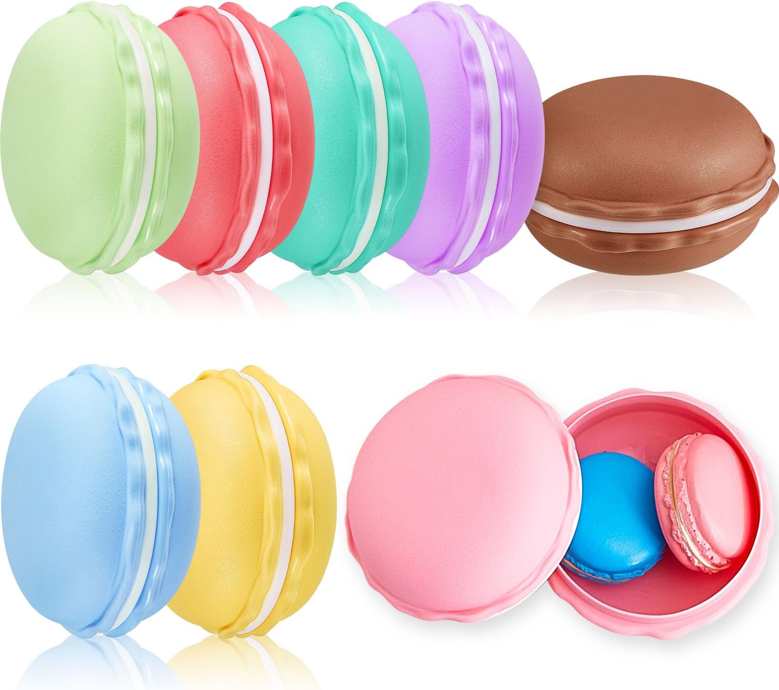Amazon.com: Taiyin 8 Pcs Giant Macaron Storage Case Large Jewelry ...