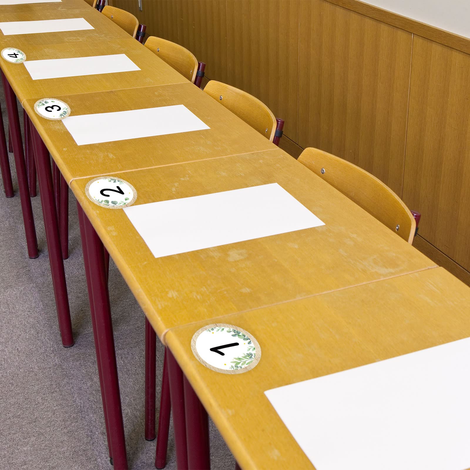 Snapklik.com : 48PCS Eucalyptus Leaf Numbers Stickers Classroom ...