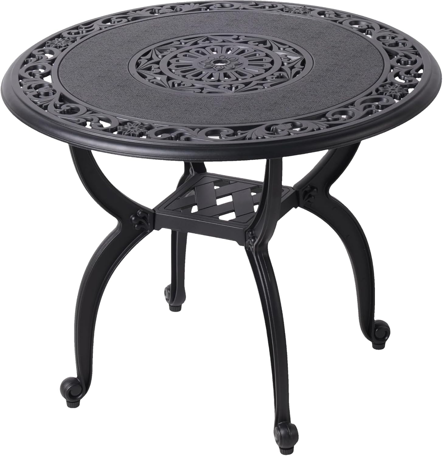 Amazon.com: YKSY&YKSY Cast Aluminum Outdoor Side Table,Anti-Rust ...
