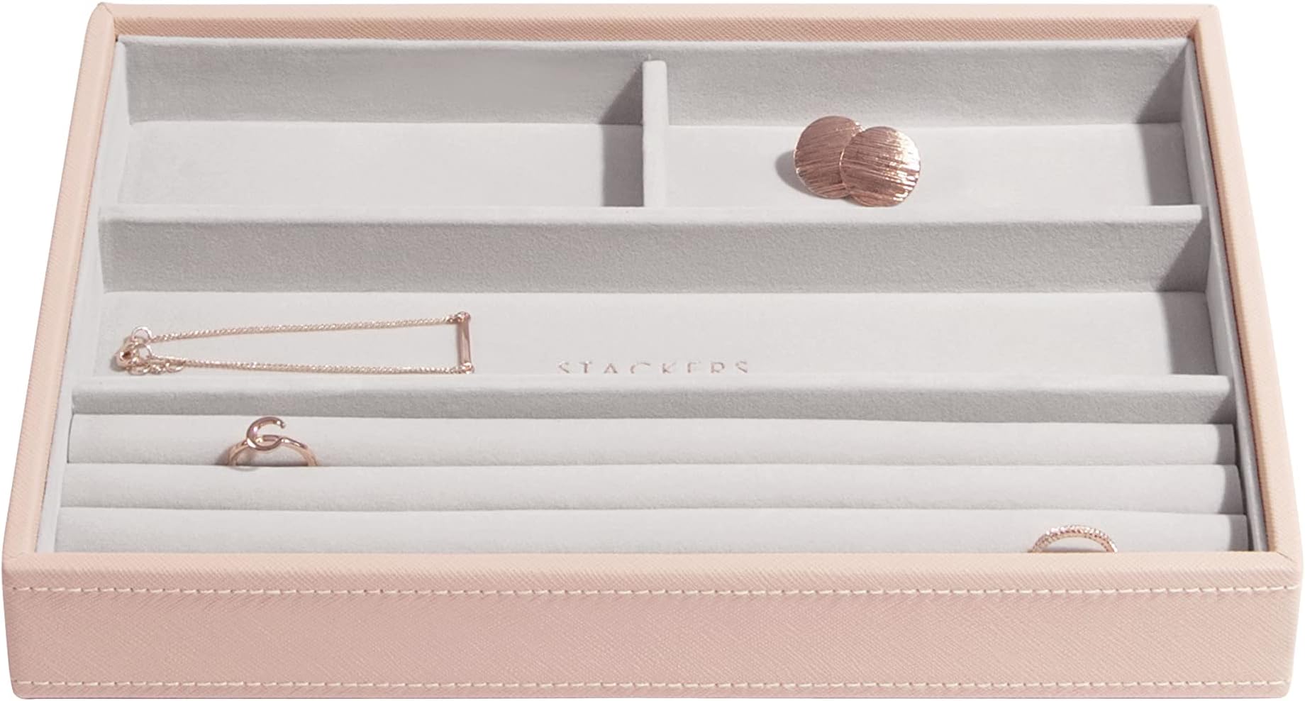 Stackers Blush Pink Charm Lidded Jewellery Box : Amazon.co.uk: Fashion
