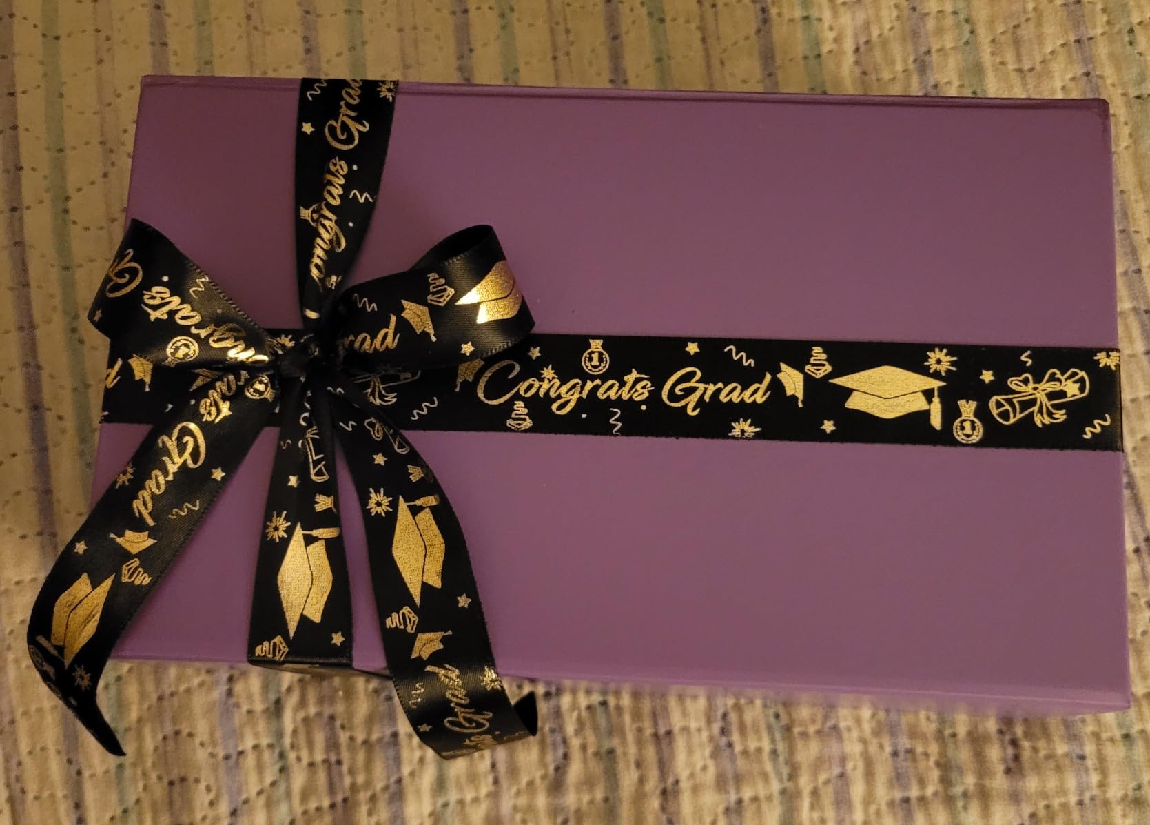 Amazon.com: 2 Rolls Graduation Ribbon, 0.98in x 5 Yards Congrats Grad ...