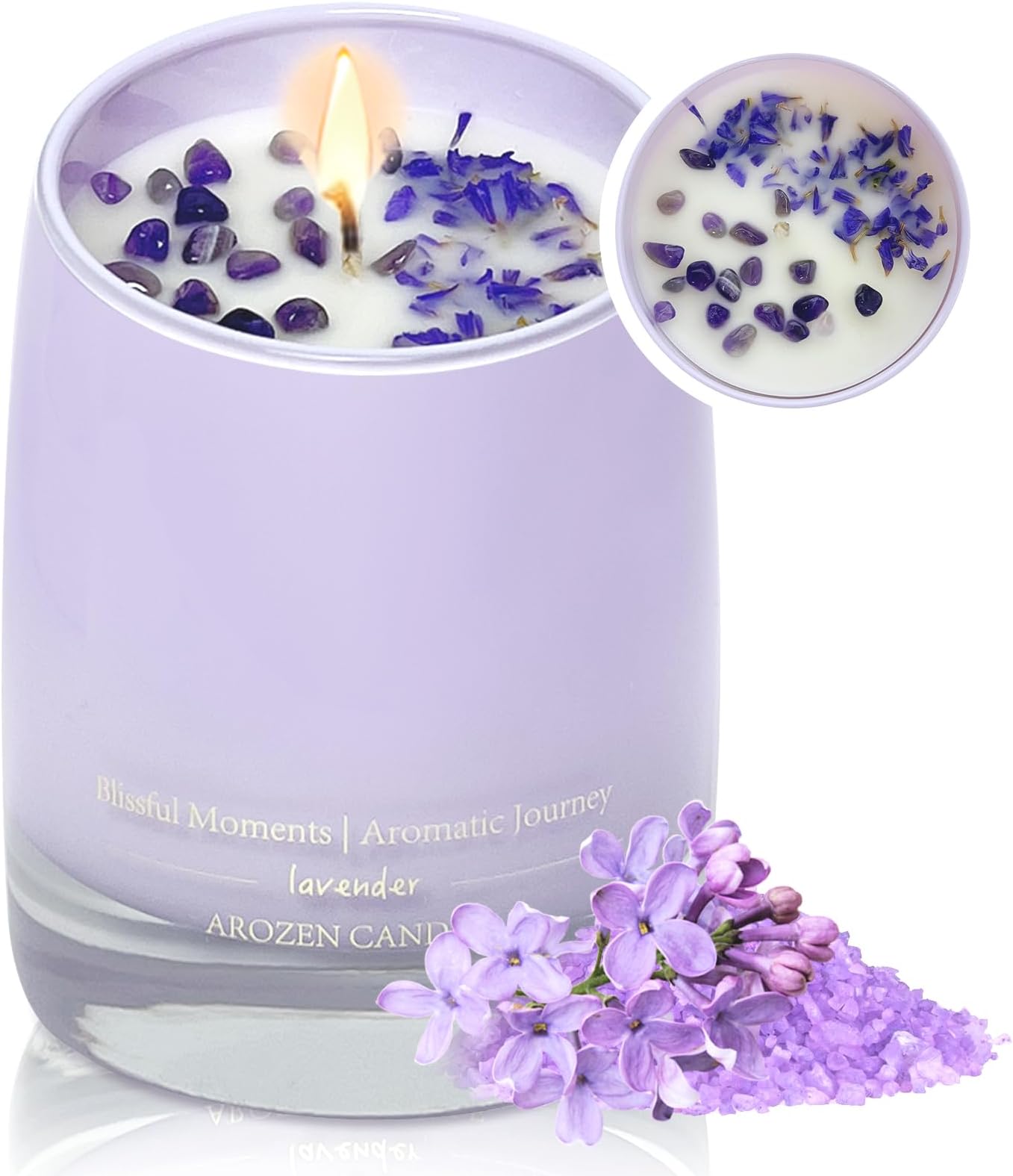 Amazon.com: LA JOLIE MUSE Lavender Candle, Candles for Women, Lavender ...
