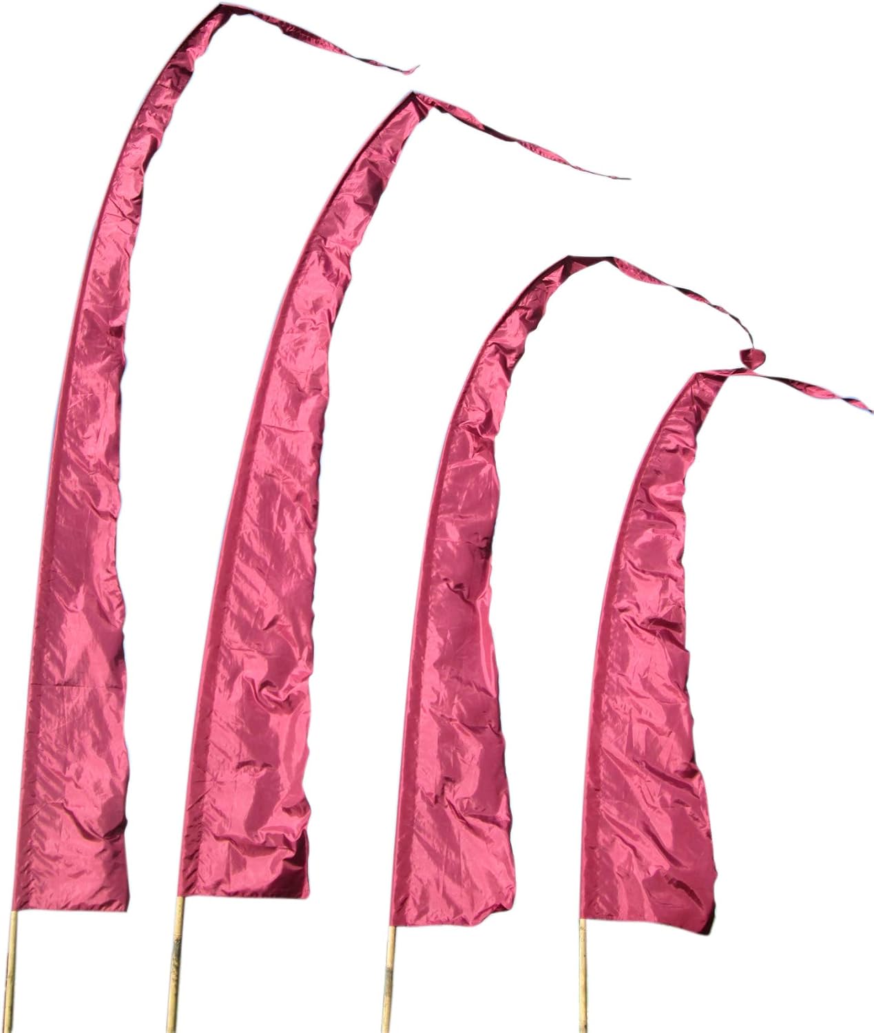 Asiastyle 6 Metres Polyester Bali Flag Wine Red : Amazon.co.uk: Garden