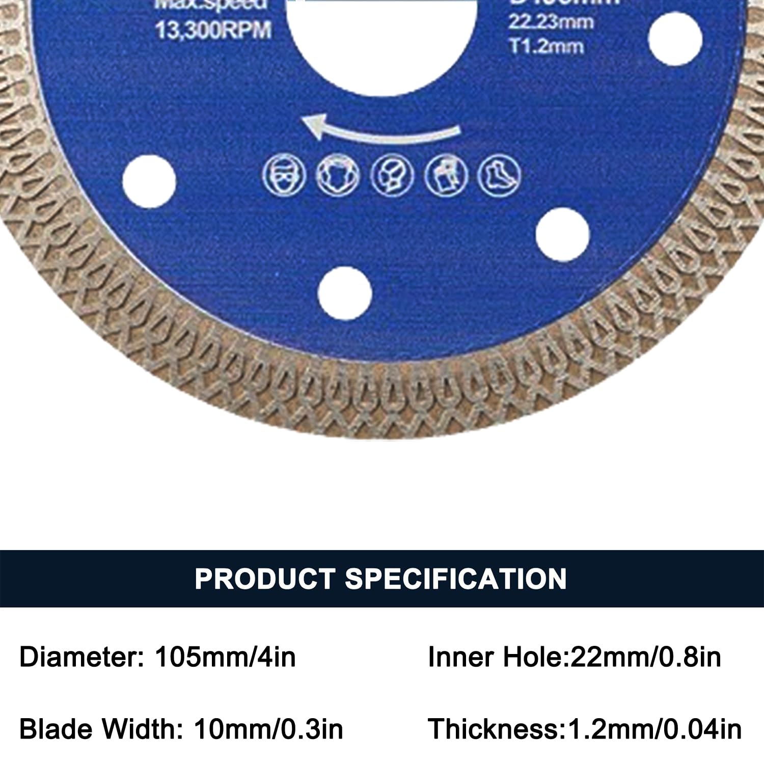 Snapklik.com : Indestructible Disc, 4" Cutting Disc Wheel, Diamond ...