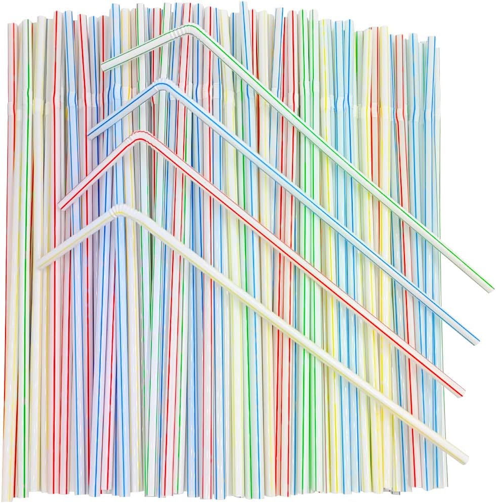 Amazon.com: [Honest ECO ] 9.45inch Flexible Plastic Straws Extra Long ...