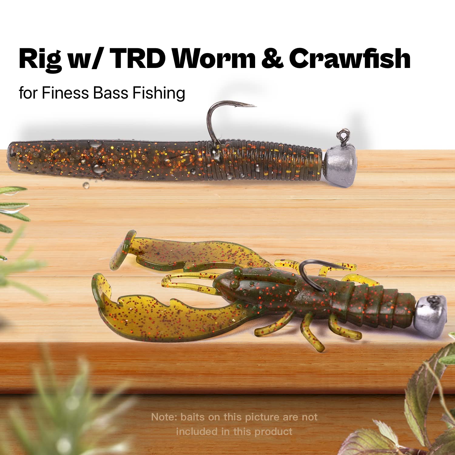 Snapklik.com : Ned Rig Jig Heads, 40 Pack Finesse Mushroom Jig Hooks ...
