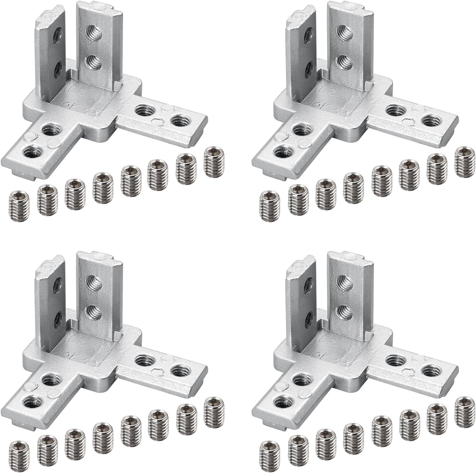 LALAGO 4Stk. Aluprofil Eckverbinder Serie 30x30, 3-Weg Profilverbinder ...