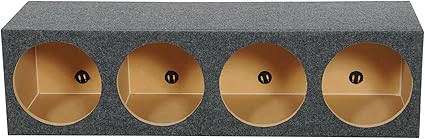 Amazon.com: Rockville RQS12-4 4-Hole 12" Sealed Subwoofer Enclosure Sub ...