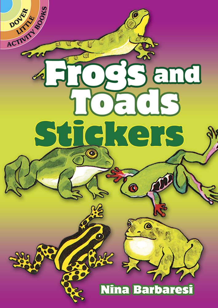 Frogs and Toads Stickers (Dover Little Activity Books: Animals): Nina ...