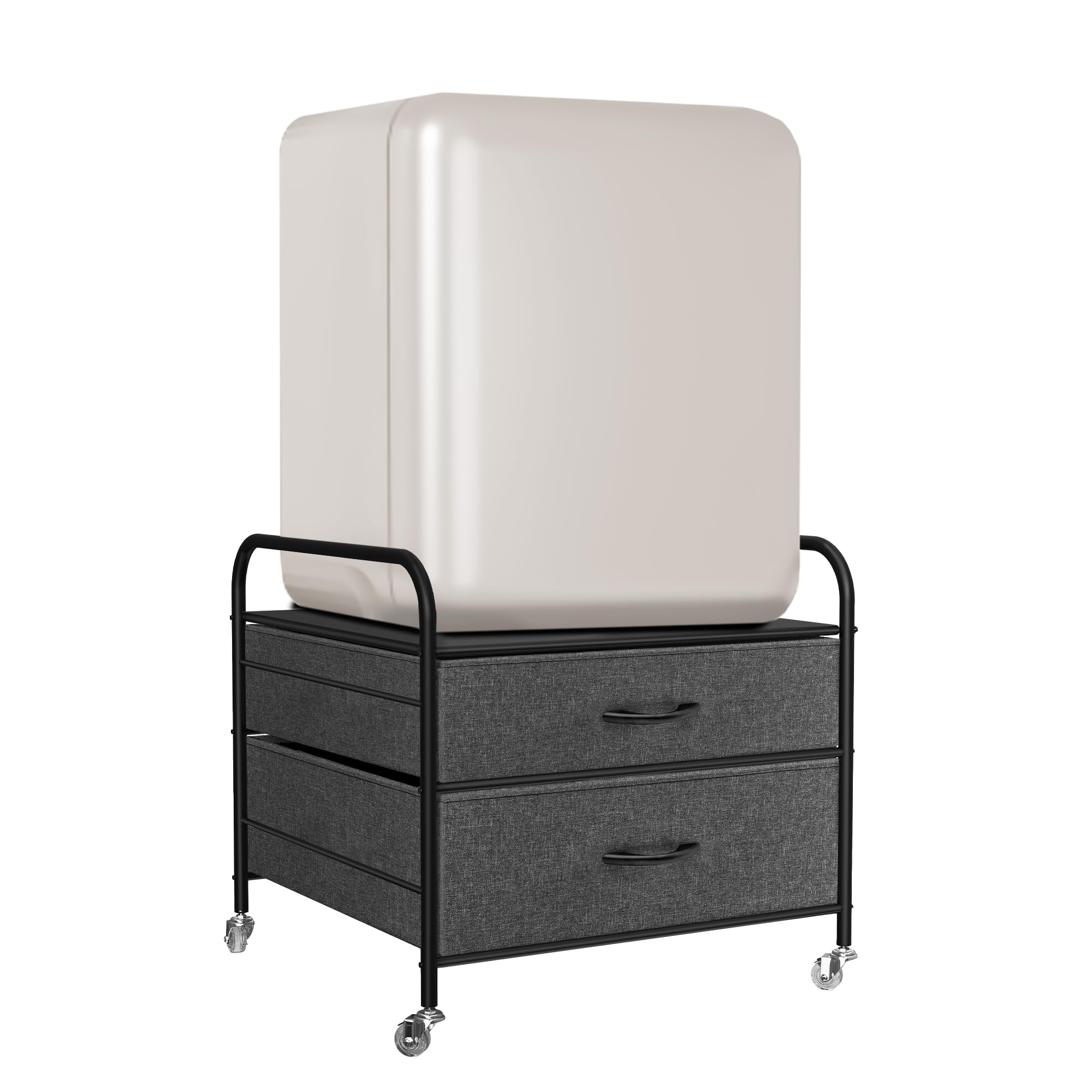 Amazon.com: KOZIDO Mini Fridge Stand, 2 Drawers Organization Rolling ...