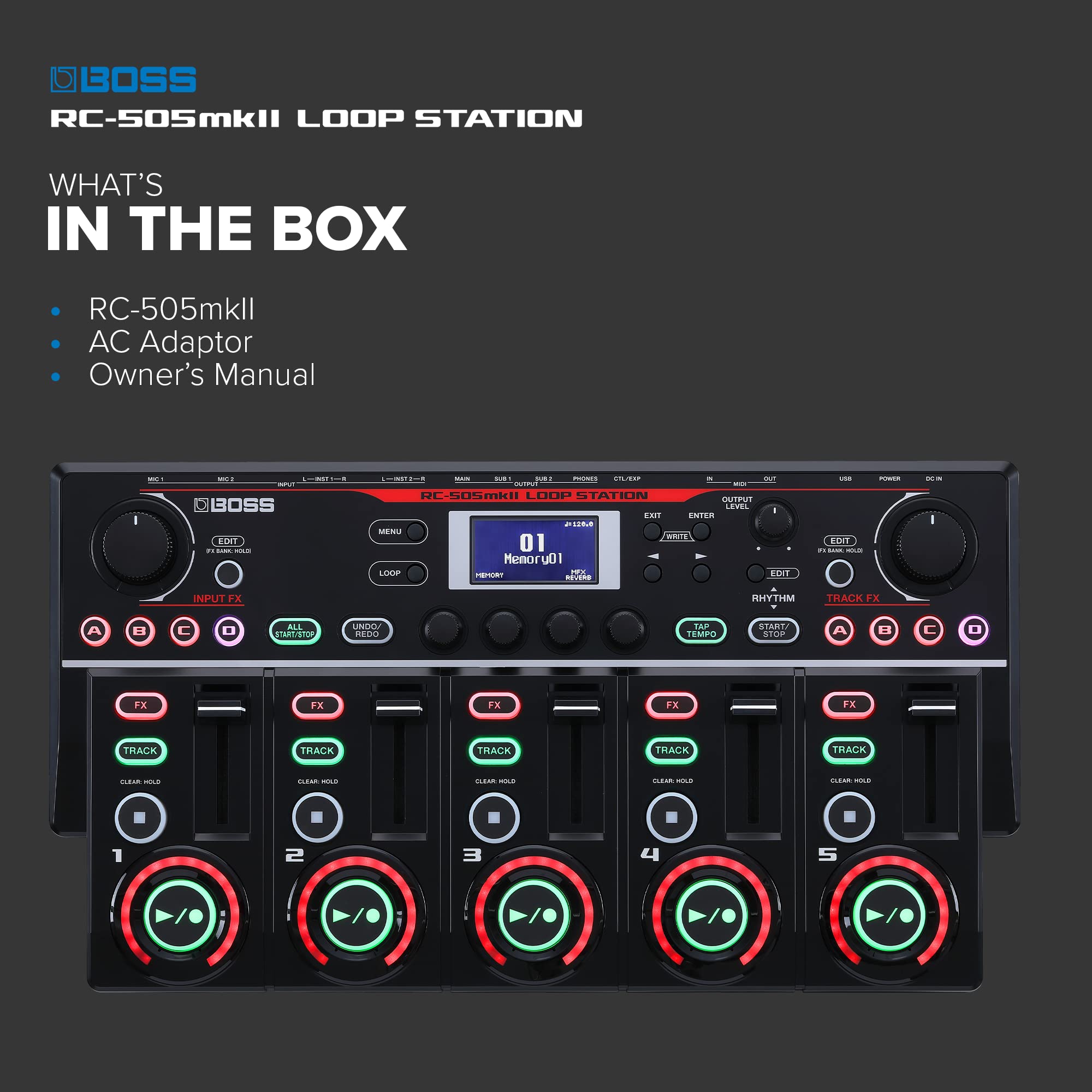 BOSS RC-505MKII Loop Station – The Industry Standard Tabletop Looper ...