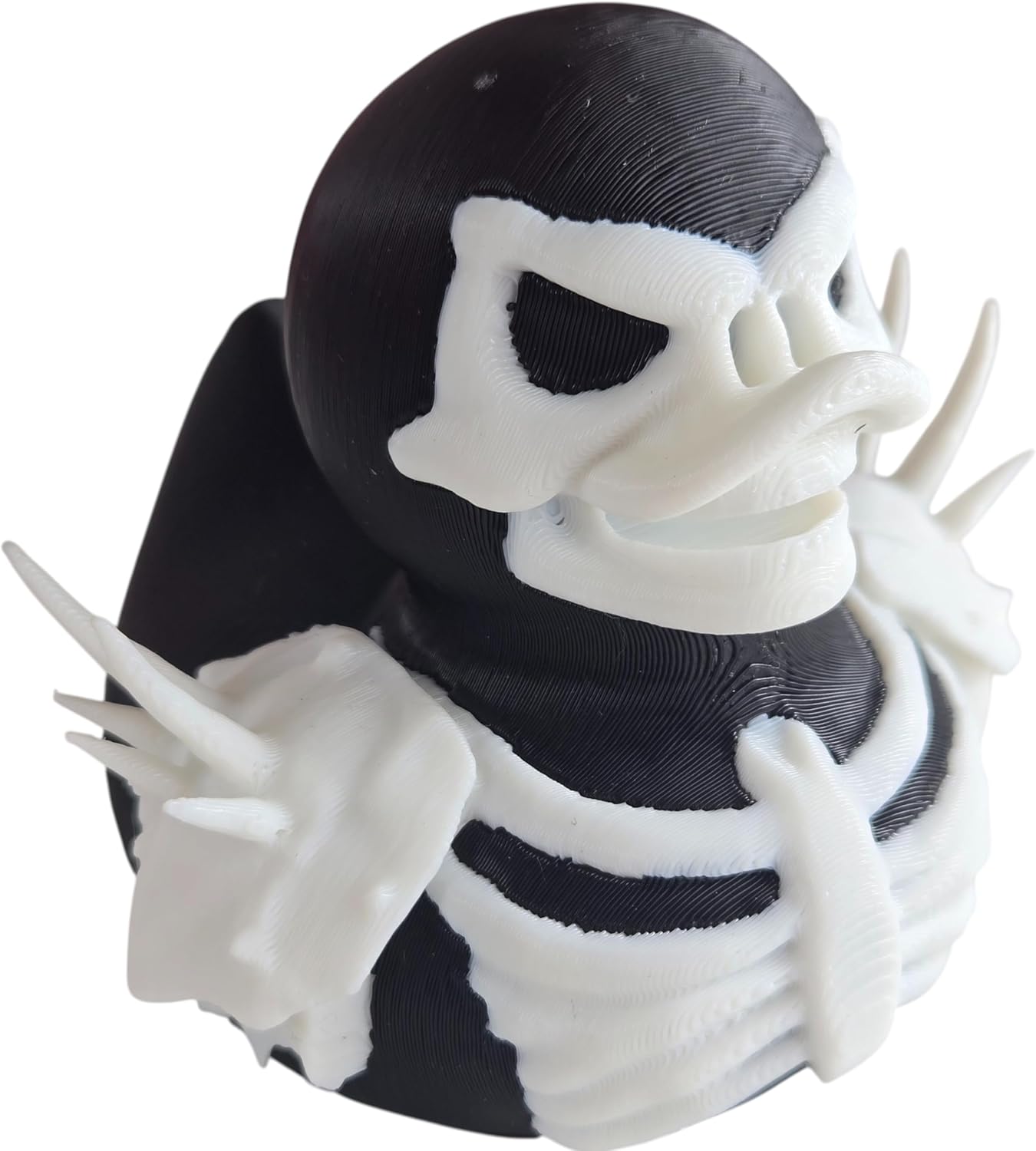 Amazon.com: Skeleton Warrior Duck Figurine – Gothic Halloween Rubber ...