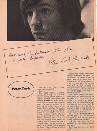Amazon.com: Monkees Peter Tork original clipping magazine photo 1pg ...