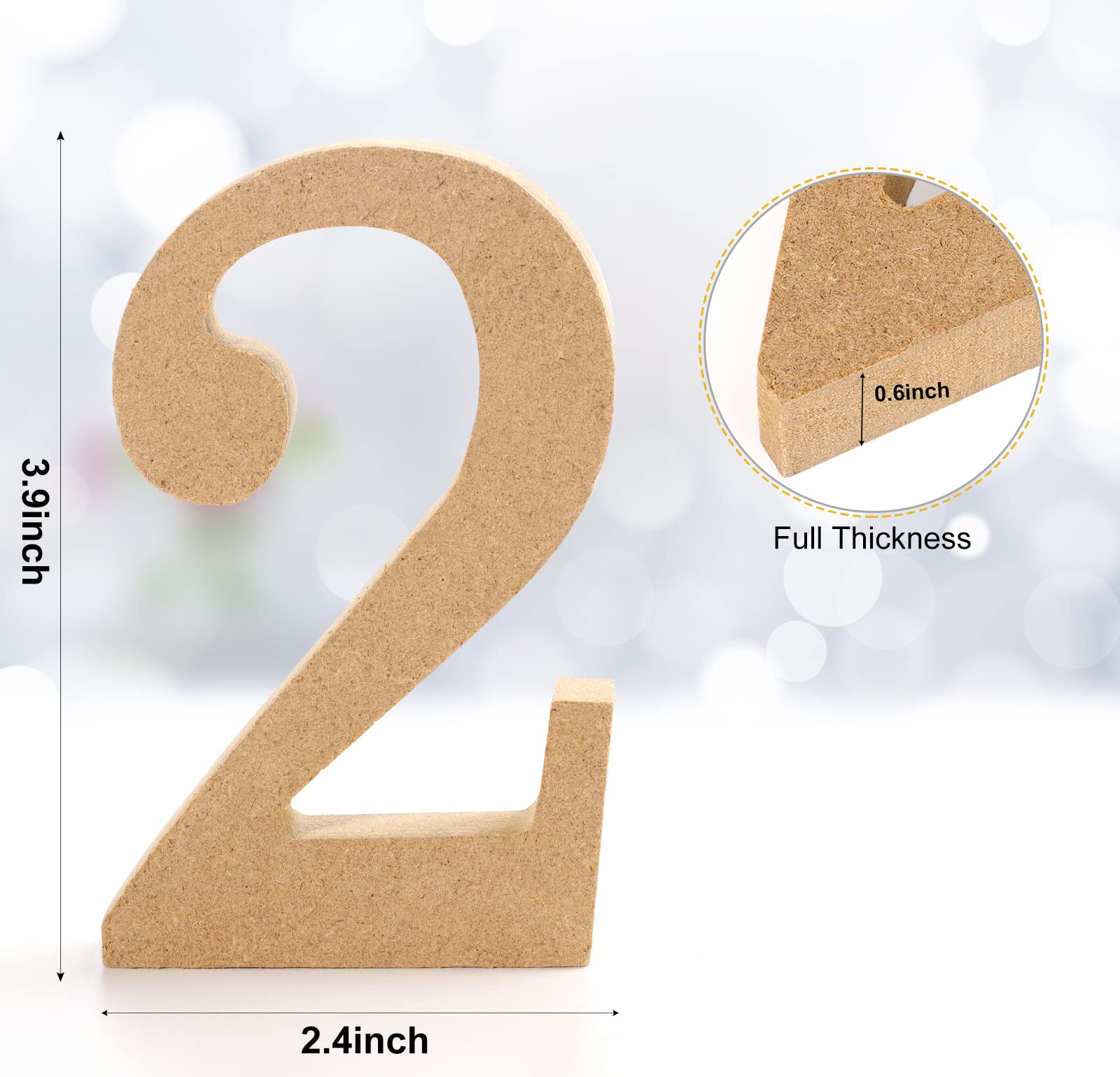 Snapklik.com : 4 Inch Wooden Numbers Wooden Numbers For Wall Decor ...