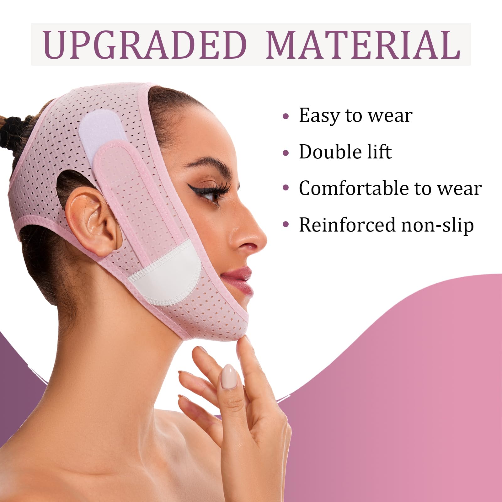 Double Chin Reducer Strap for Women, V-Line Mask, Jawline Shaped, Face ...