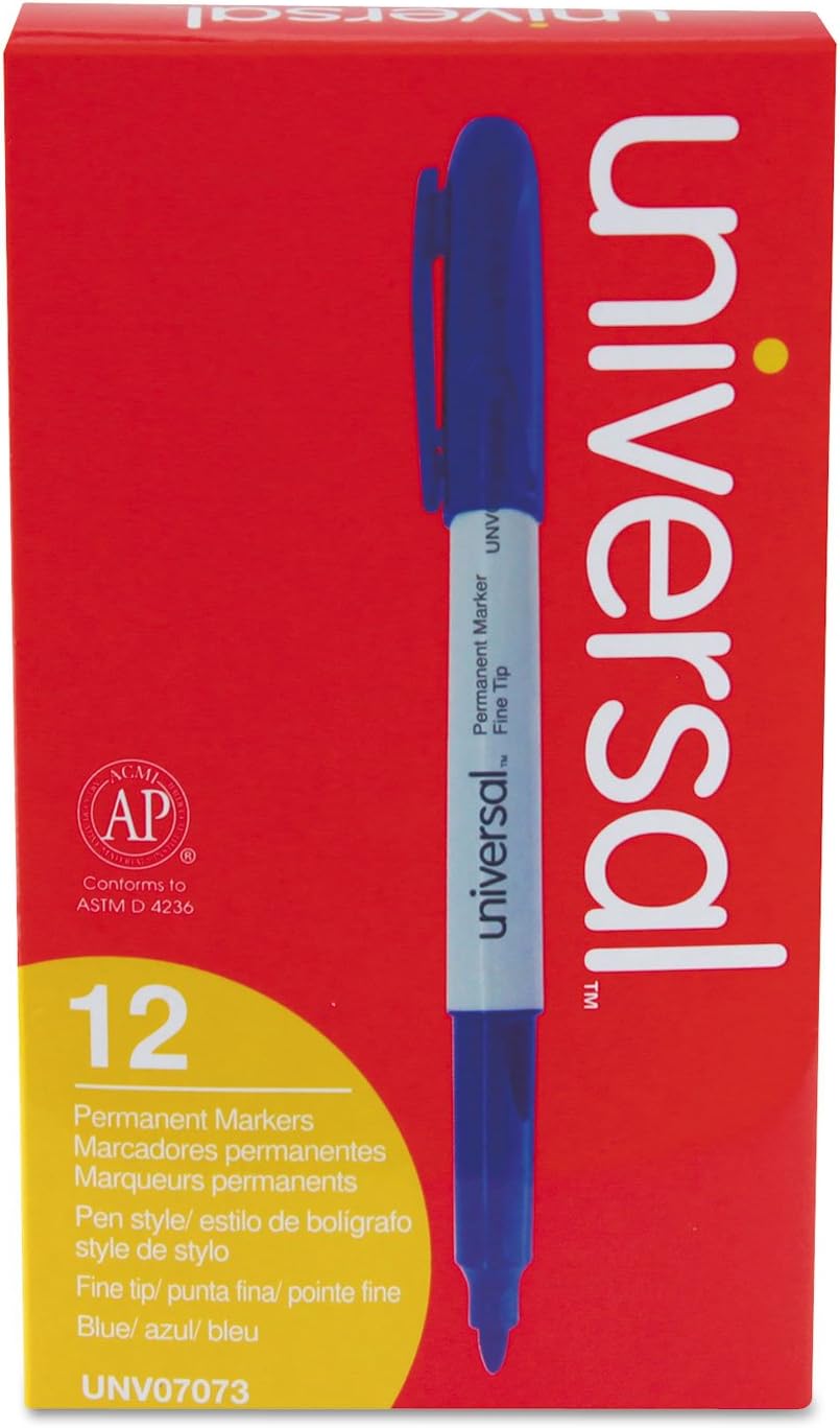 Amazon.com: Universal UNV07073 Fine Bullet Tip Pen-Style Permanent ...