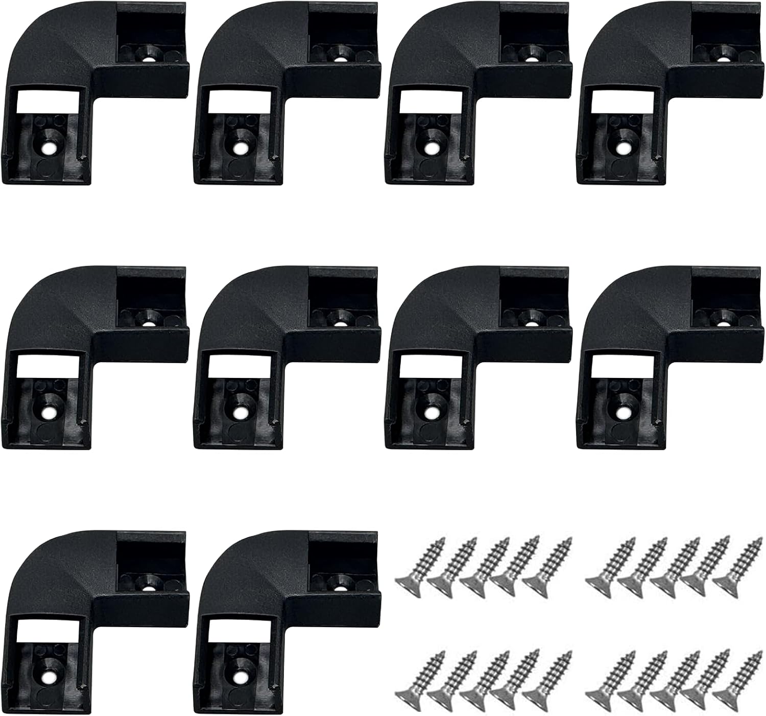 Amazon.com: HAMRVL 10Pcs Black Led Diffuser Channel Corner Kit for Led ...